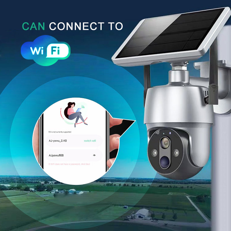 ️Free shipping📦360-degree Solar Surveillance Camera with Full Color ...